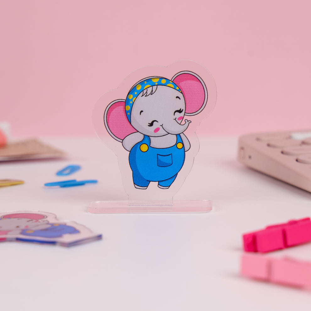 "Pretty In Blue" Acrylic Standee – Miss Compass Hands
